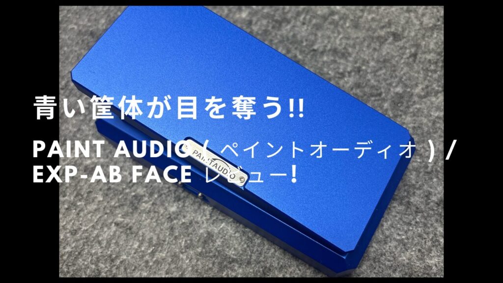 PAINT AUDIO ( ペイントオーディオ ) / EXP-AB Face レビュー! | 弾遊ブログ